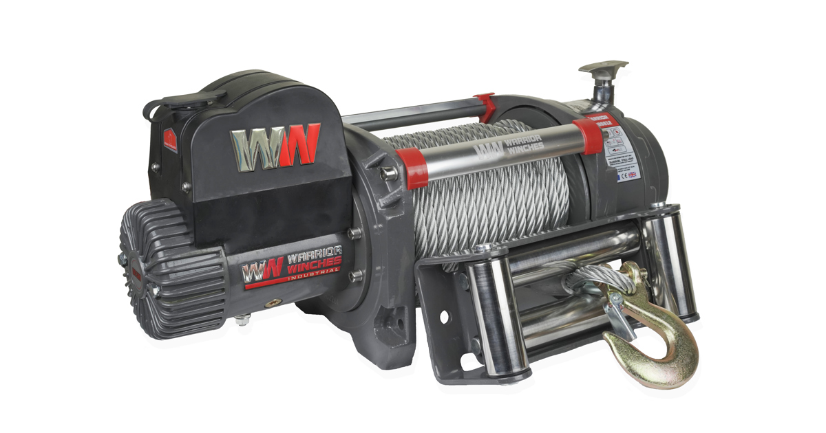 Vinsj Samurai 20000 Heavy Duty 24V stålvaier | Warrior Winches ...