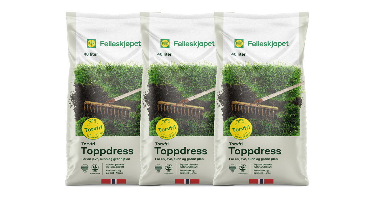 Torvfri Toppdress 40 L - 3 pk | Felleskjøpet